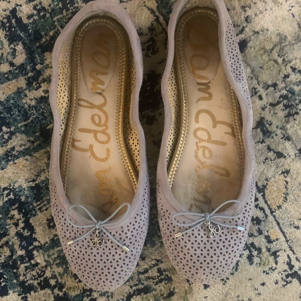 Sam Edelman Felicia Lilac Suede Ballet Flat - Gem